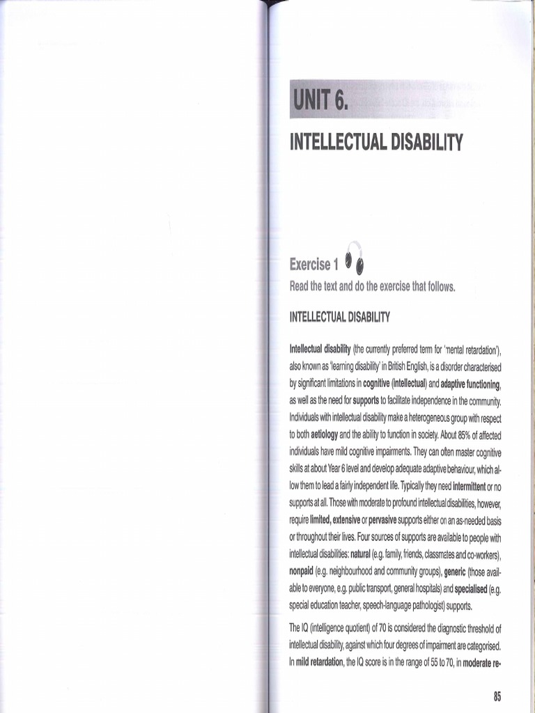 Intellectual Disability | PDF
