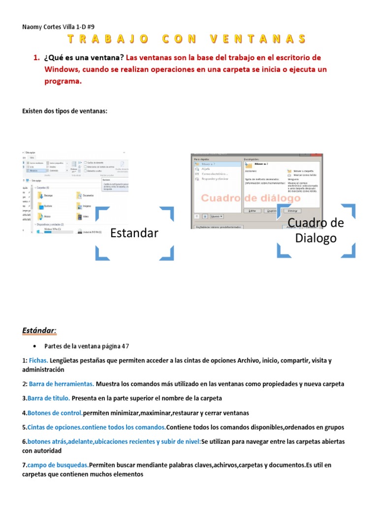 Trabajo Ventanas Ximena Chavarin | PDF | Ventana (informática) | Interfaces gráficas de usuario