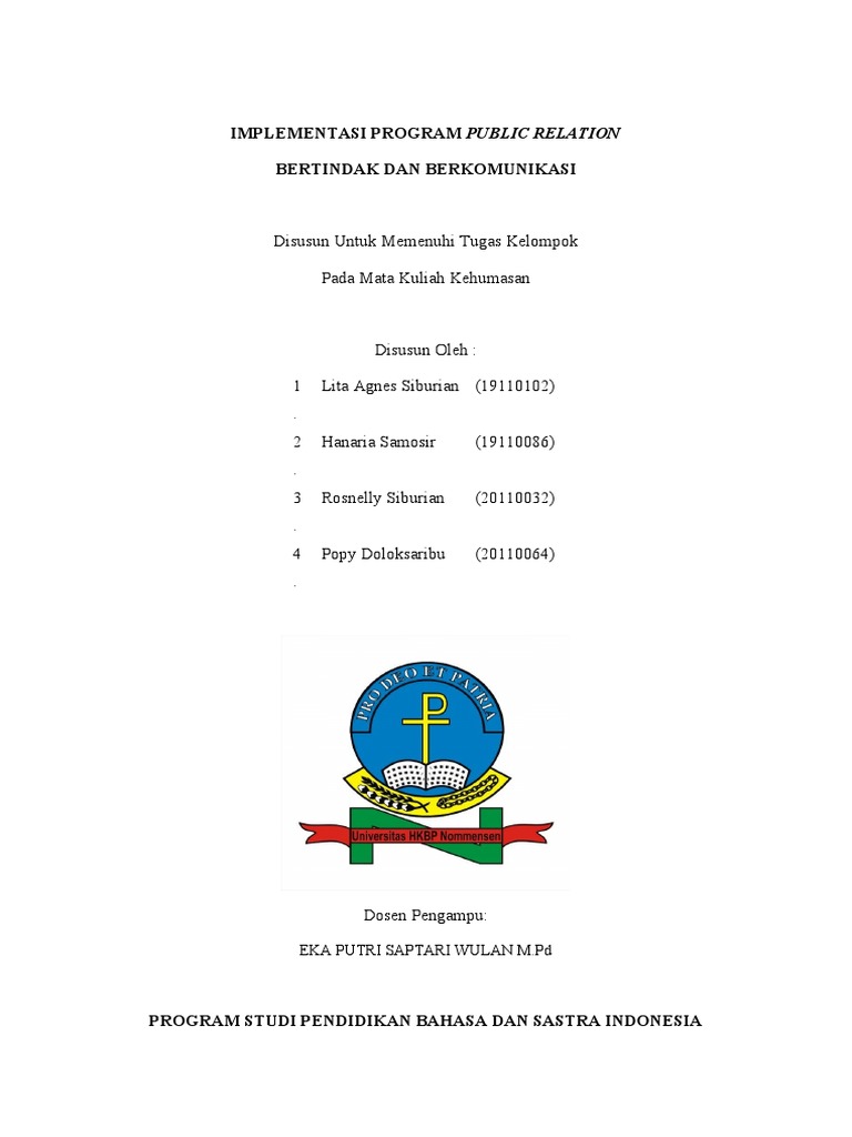 Implementasi Program Public Relation | PDF