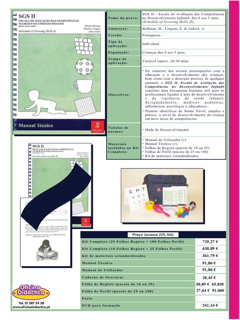 SGS II Escala de Avaliacao Das Competencias No Desenvolvimento Infantil | PDF
