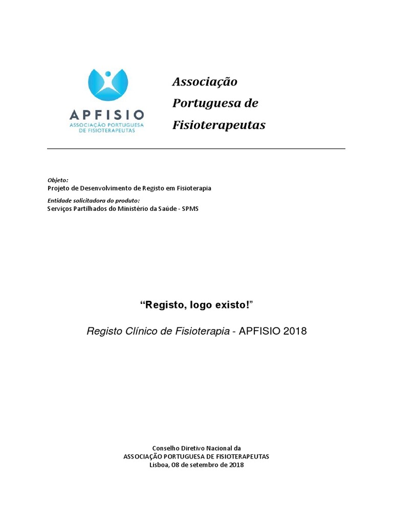 Registo Eletrônico em Fisioterapia | PDF | Fisioterapia | Science