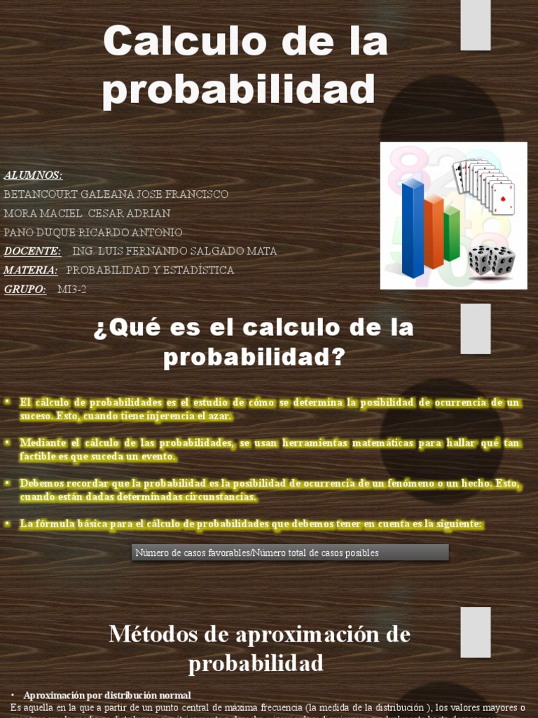 Calculo de La Probabilidad | Descargar gratis PDF | Teoría de probabilidad | Distribución de ...