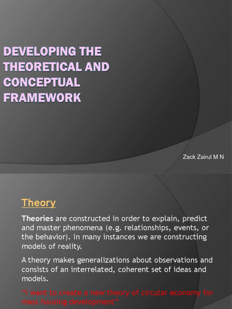 Theoretical Framework Ppt-In PDF | PDF | Theory | Academic Discipline Interactions