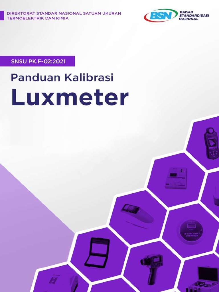 Signed Panduan Kalibrasi Luxmeter Rev A4 | PDF