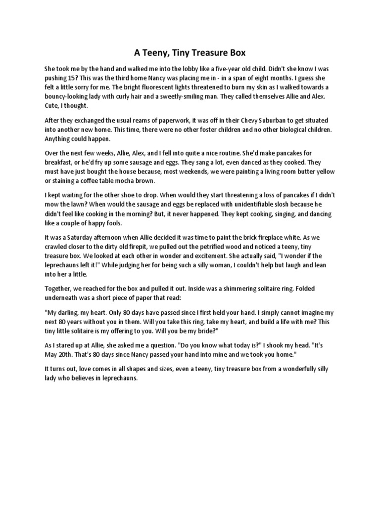 A Teeny Tiny Treasure Box | PDF