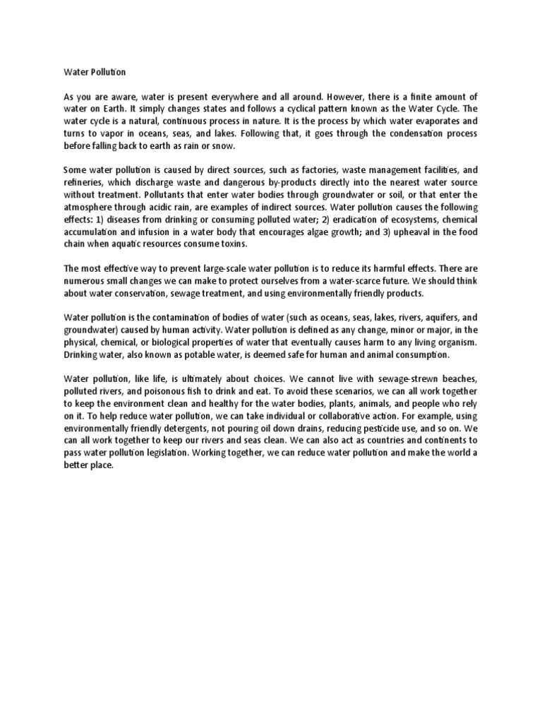 Water Pollution | PDF | Water Pollution | Water