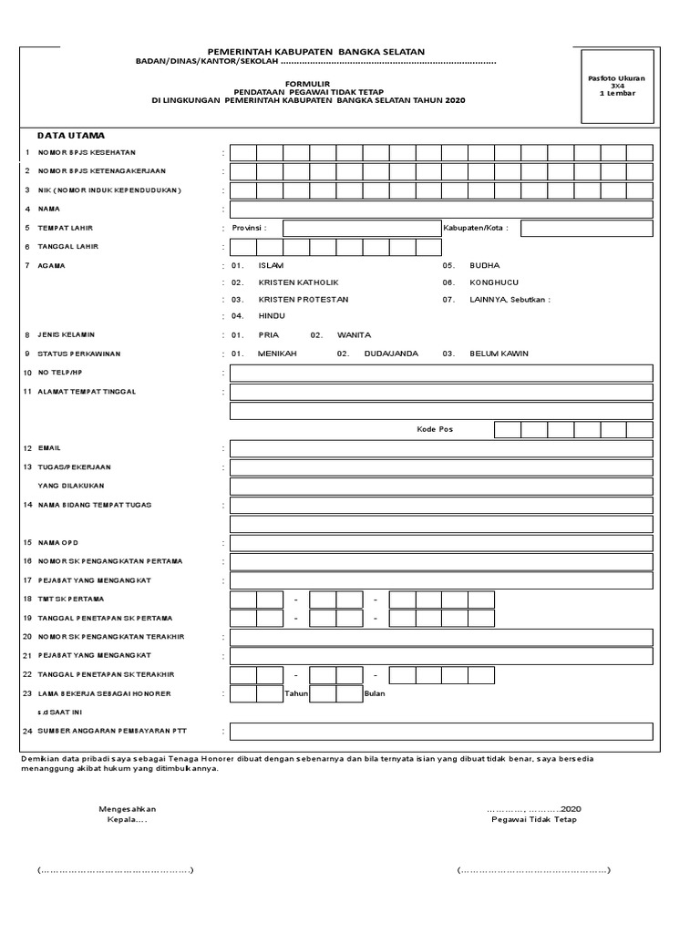 Form PTT | PDF