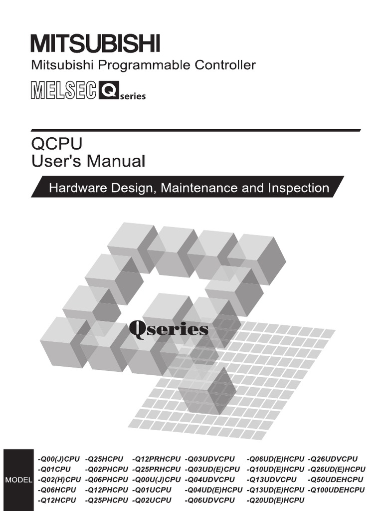 MITSUBISHI QCPU User's Manual Hardware Design Maintenance Inspection ...