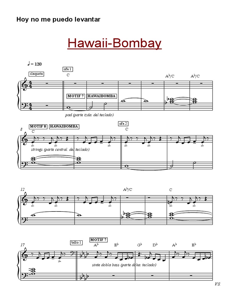 Hawaii Bombay | PDF | Musical Instruments | String Instruments