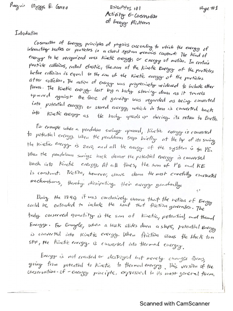 Bsce Activity 6 Engphys 101 | PDF