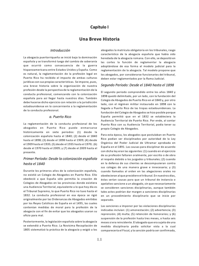 Capitulo 1 Historia | PDF | Puerto Rico | Disciplinas