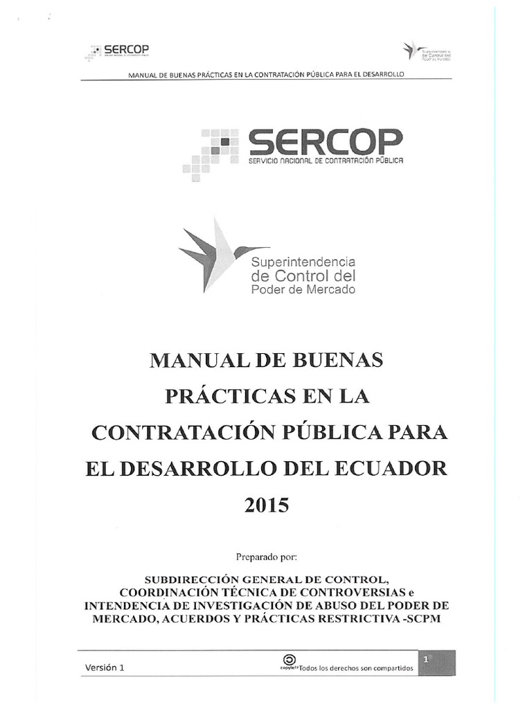Manual Sercop | PDF