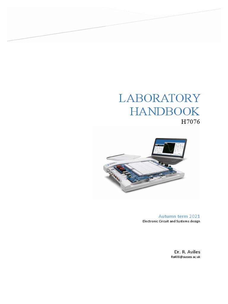 Circuits - Lab - Handbook RA ZJSU | PDF | Amplifier | Operational Amplifier