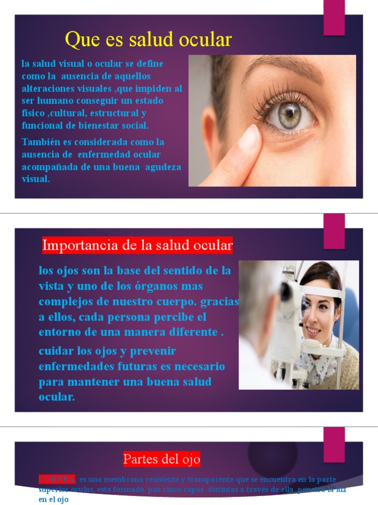 Salud Ocular Grupo 5 | PDF | Ojo humano | Percepción visual