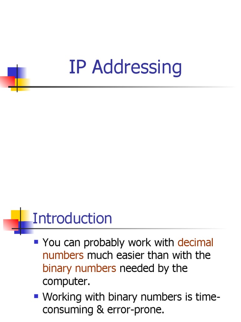 IP Addressing | PDF | Internet Protocol Suite | Ip Address IP Addressing | PDF | Internet Protocol Suite | Ip Address