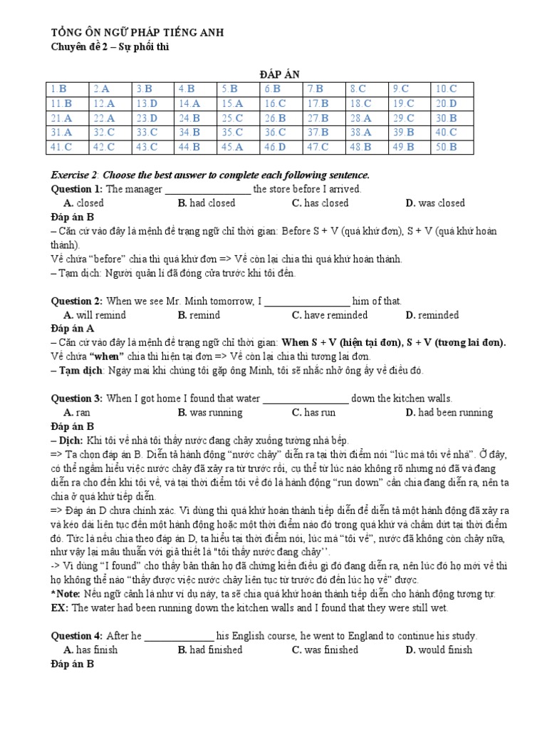 CD2 Exercise 2 KEY | PDF