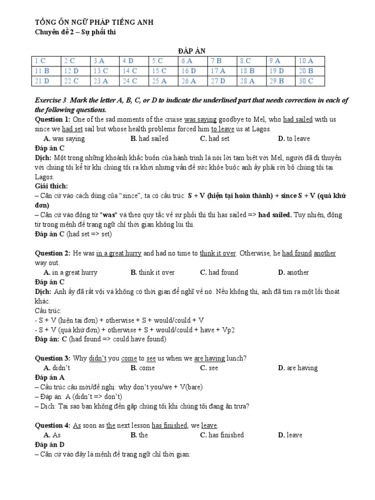CD2 Exercise 3 KEY | PDF
