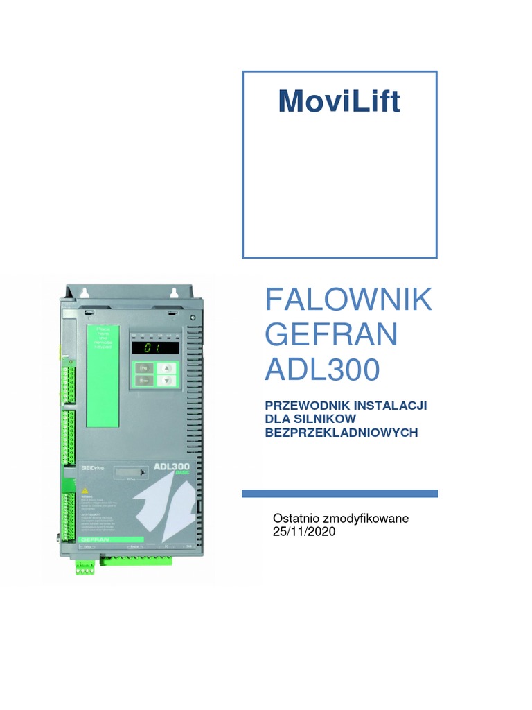 Startup Adl300 Gearless - PL | PDF