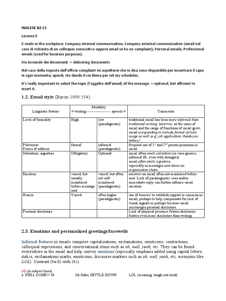 Inglese B2 | PDF | Written Communication | Human Communication