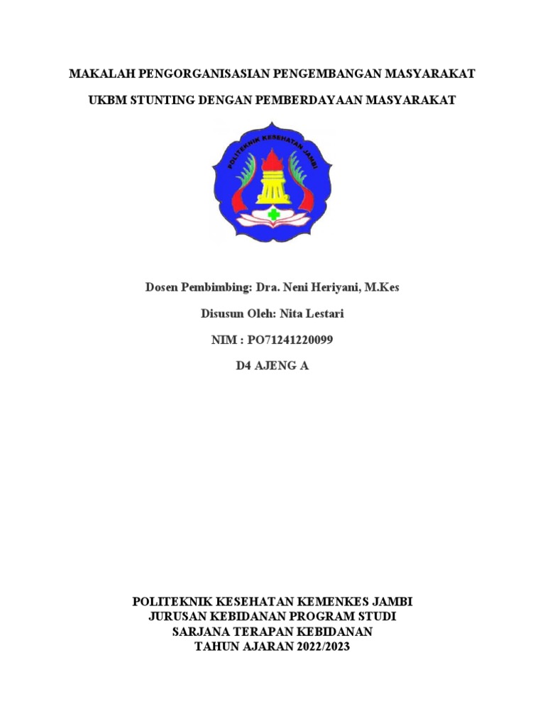 Ukbm Stunting | PDF