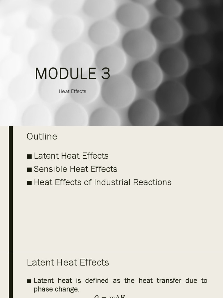Module-3-Heat-Effects | PDF | Nitric Acid | Latent Heat