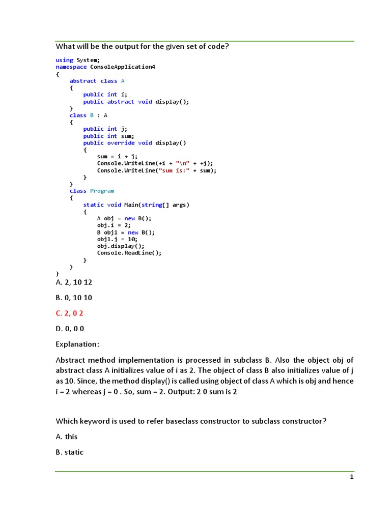OOP - Tieng Anh | PDF | Method (Computer Programming) | Class (Computer Programming)