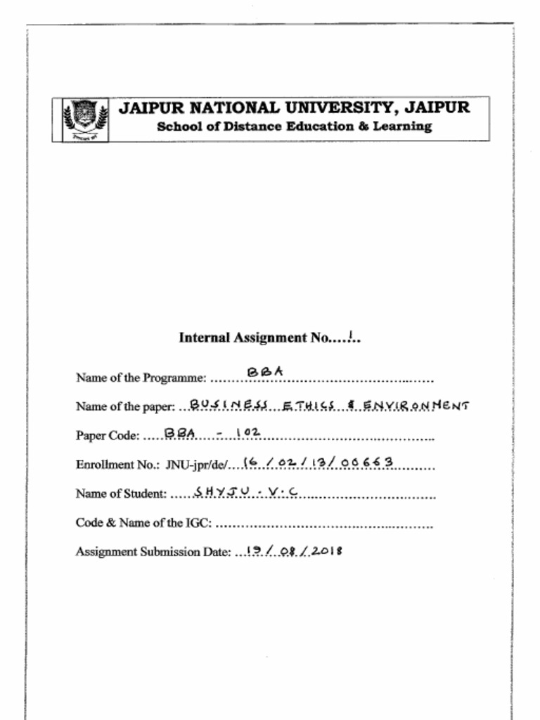 Bba 102 Answers | PDF