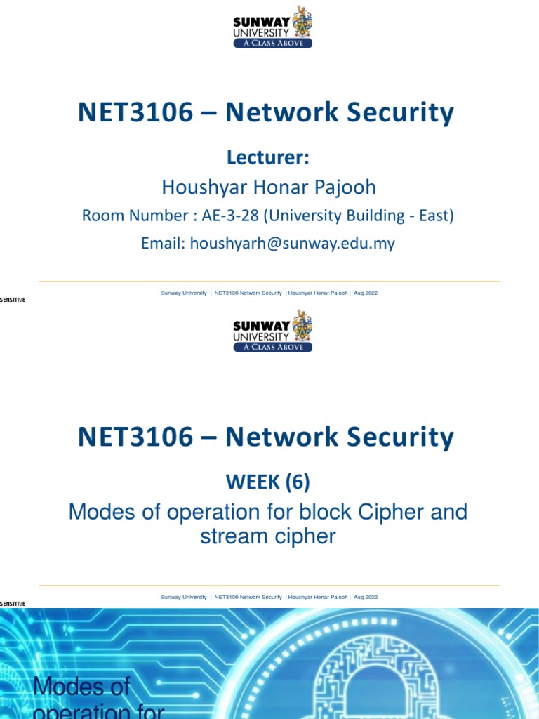 Lecture 6 Week 6 Pdf Encryption Cryptography 4679