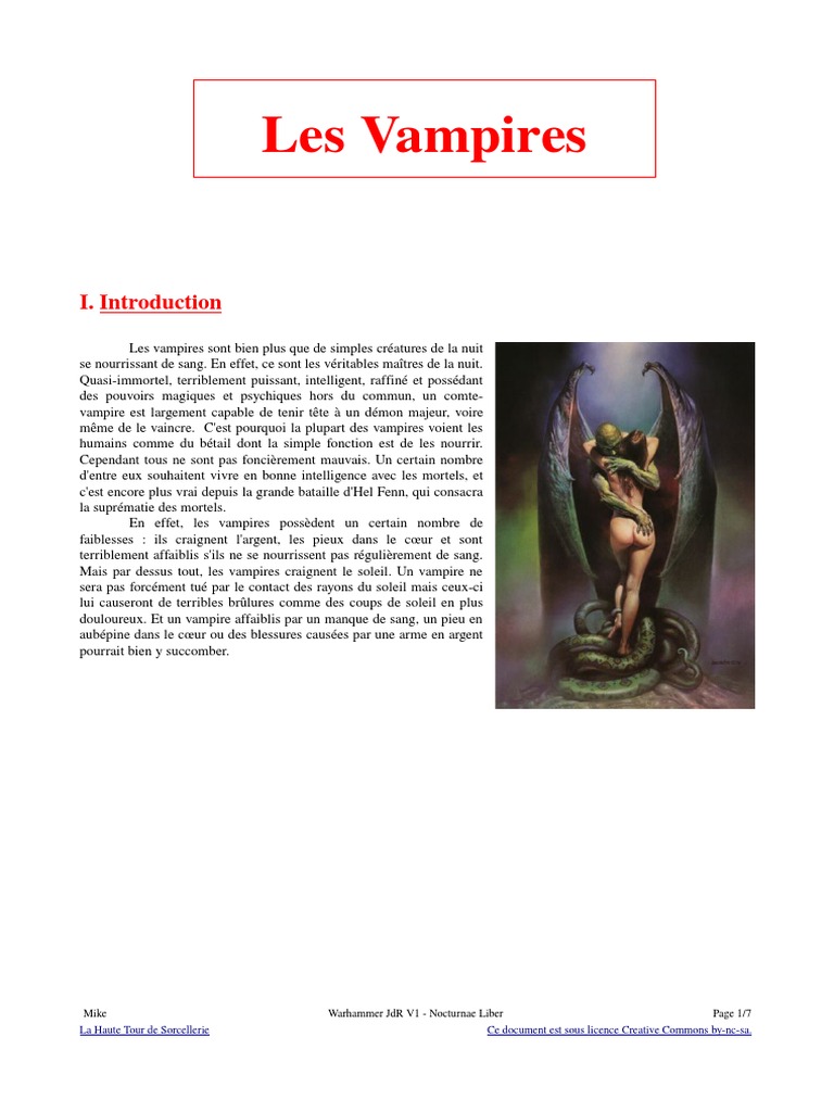 WARHAMMER Les Vampires | PDF | Vampires | Folklore