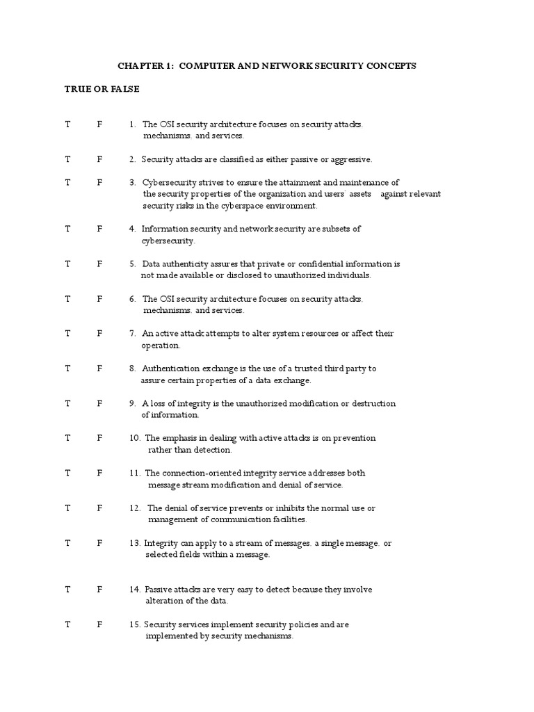 Cryptography and Network Security Principles and Practice, Chapter 1 To ...