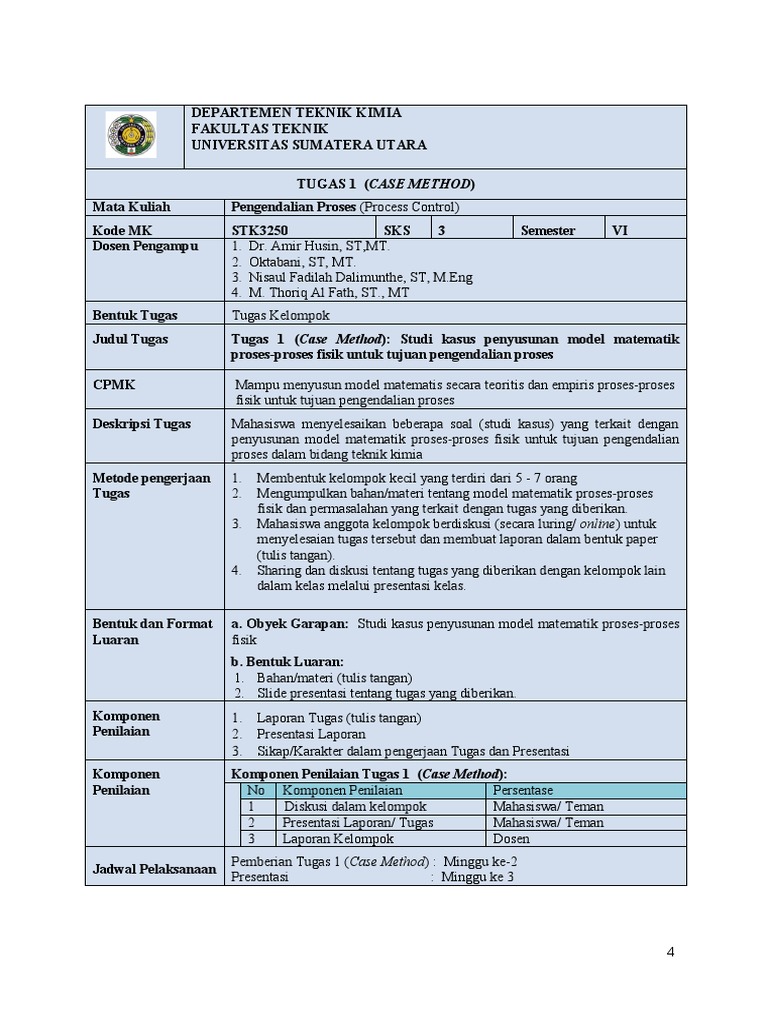 Model Matematik Pengendalian Proses Kimia | PDF | Teknologi & Rekayasa