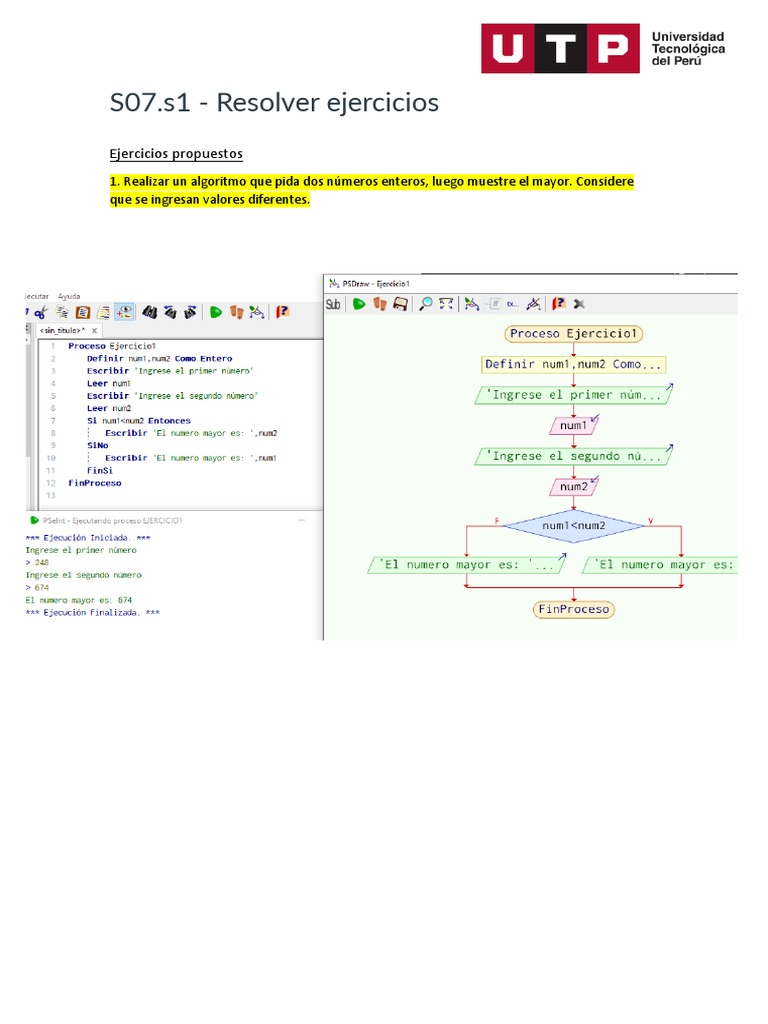 S07.s1 - Resolver Ejercicios | PDF