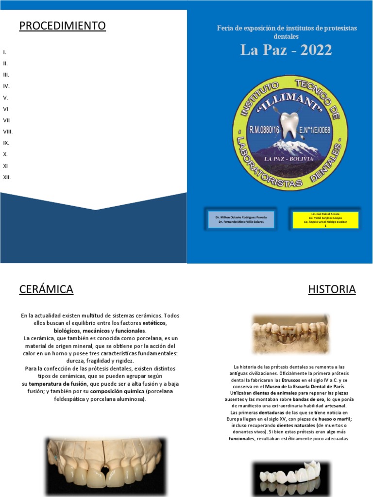 Diptico 2222 | PDF | Dentadura postiza | Materiales