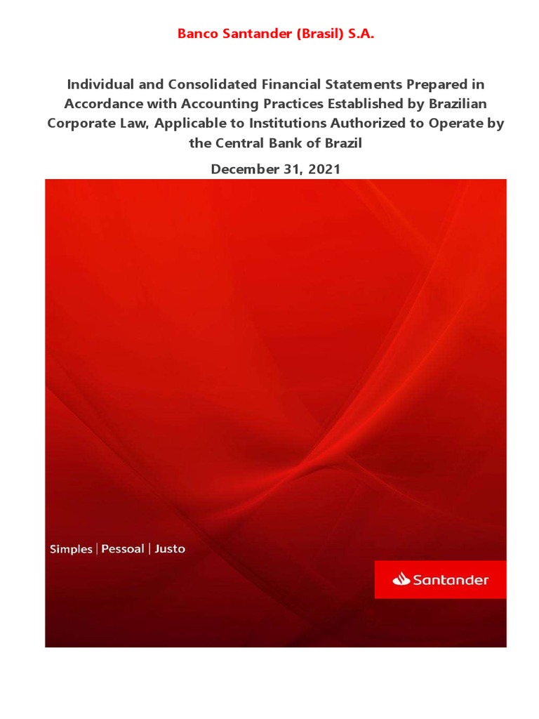 Santander Brazil Financial Statements 2021 | PDF | Capital Requirement ...