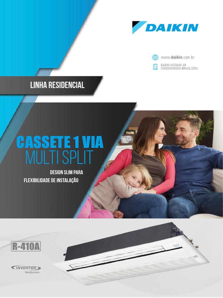 Descrição técnica e especificações do Cassete 1 Via Multi Split da ...