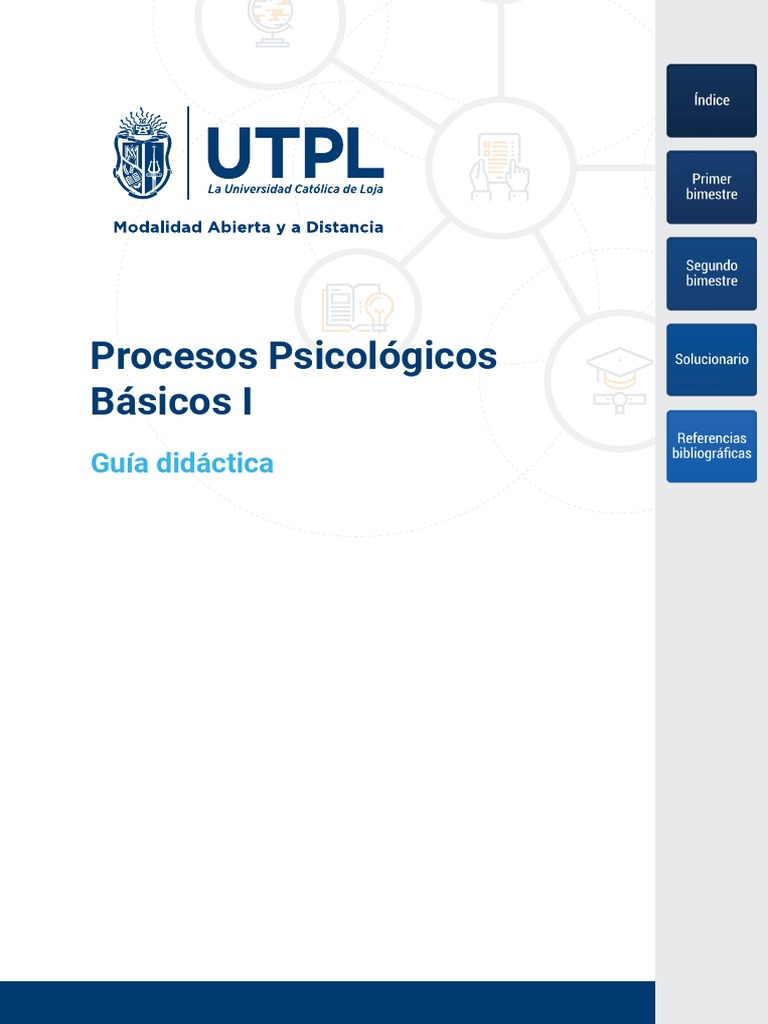 Guía Didáctica Procesos Psicológicos Básicos I UTPL | PDF | Atención | Mente
