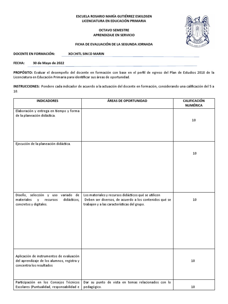 FICHA - DE - EVAL, Prat. | PDF FICHA - DE - EVAL, Prat. | PDF