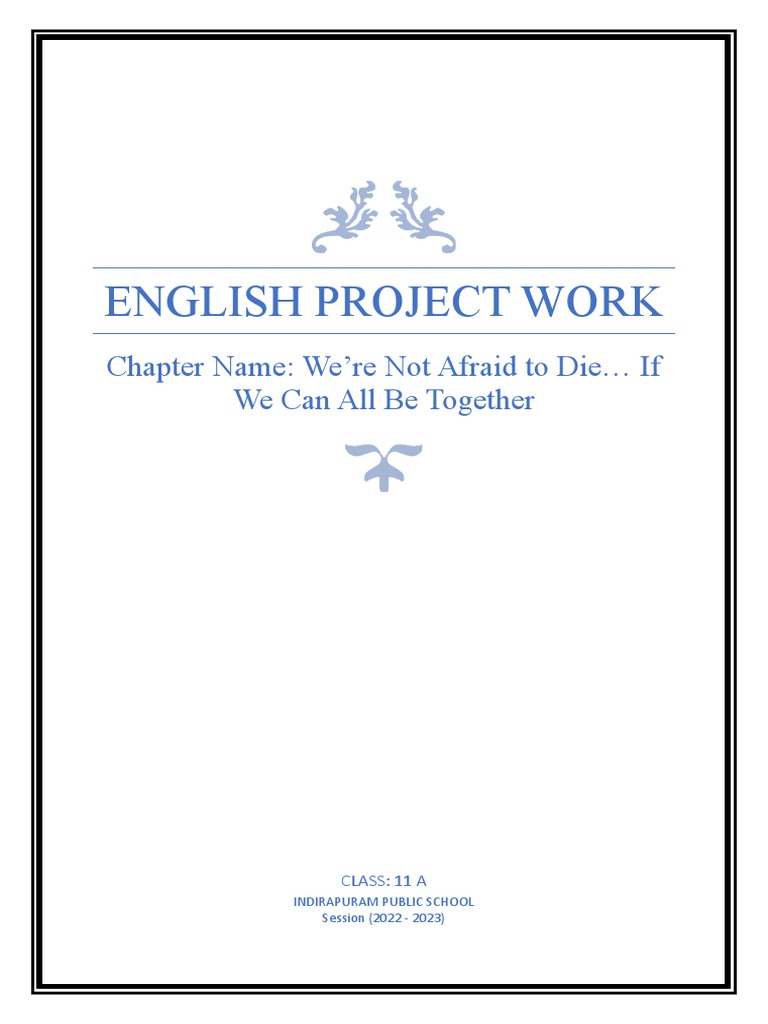 English Project Work | PDF | Psychology
