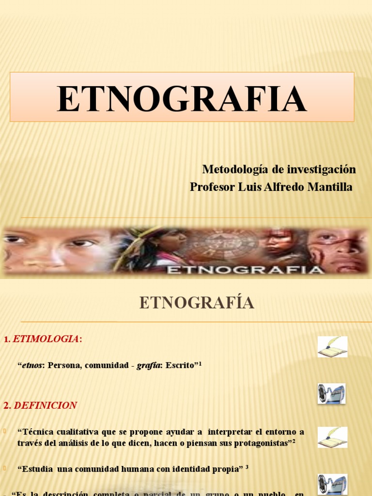ETNOGRAFIA | PDF | Etnografía | Metodología