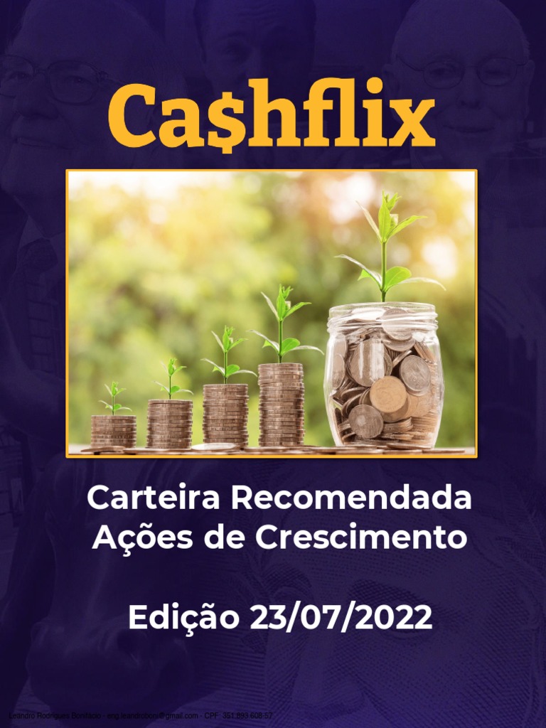 Cashflix - Carteira Crescimento #16 | PDF | Economia | Inflação