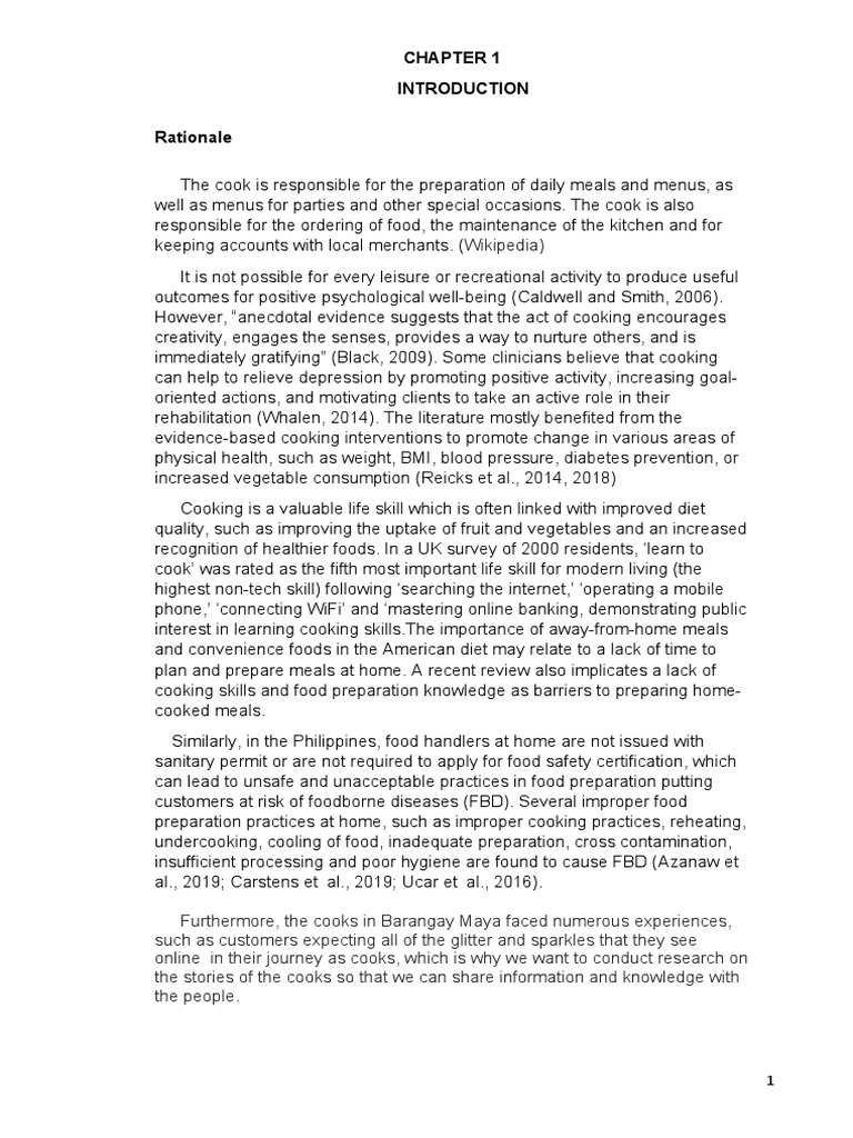 Chapter 1 | PDF | Cooking | Foods