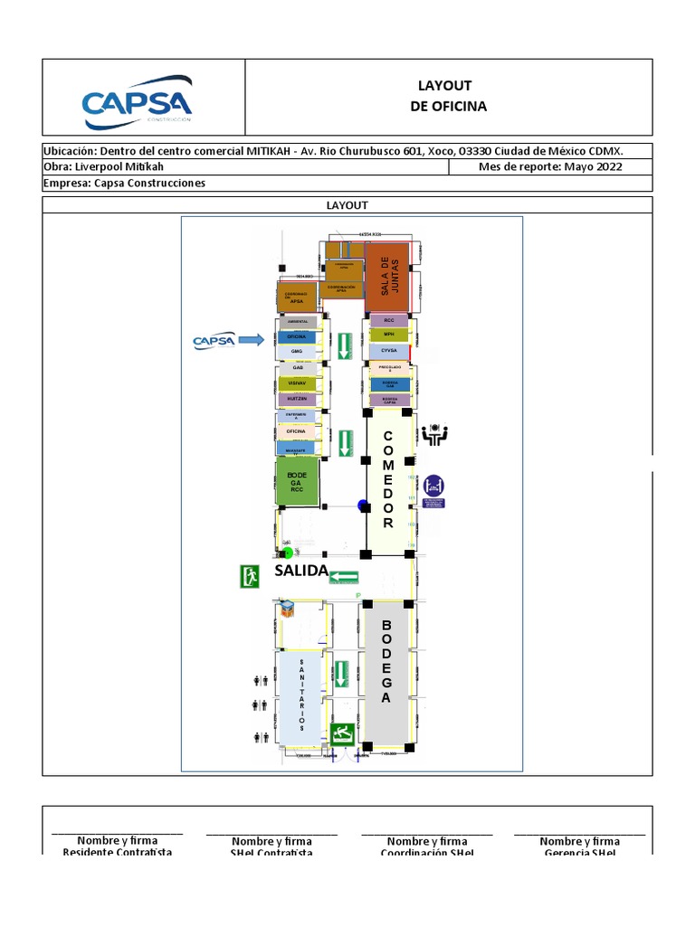 Layout de Oficina en Liverpool Mitikah | PDF