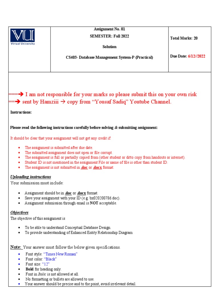 CS403P-Sol-By Hamziii (Submit On Your Own Risk) | PDF | Information Technology | Information ...