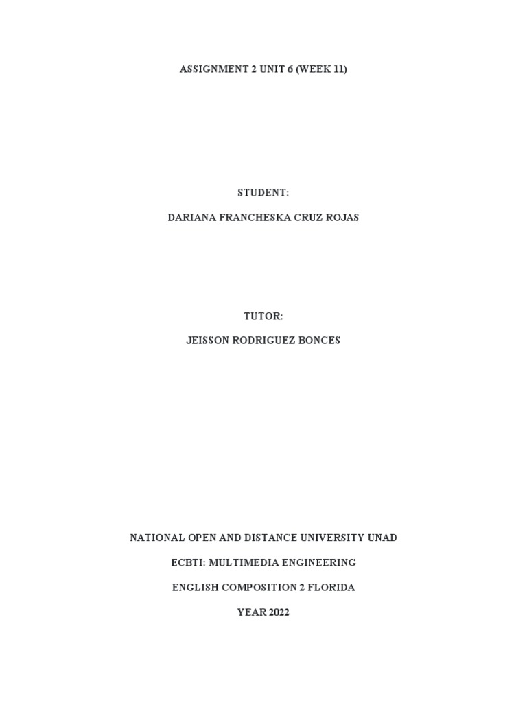 Assignment 2 Unit 6 | PDF | Social Science | History