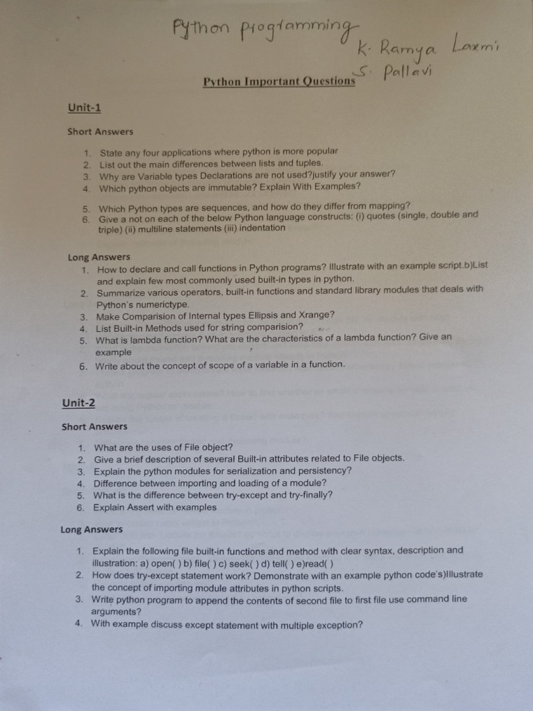 python imp 1 - Saicharan Pagidi | PDF