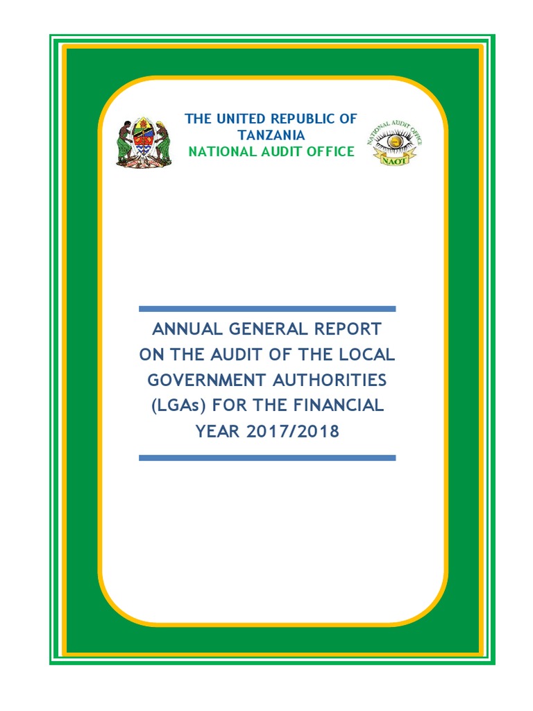 Local Government Authorities General Report 2017 2018 | PDF | Audit ...