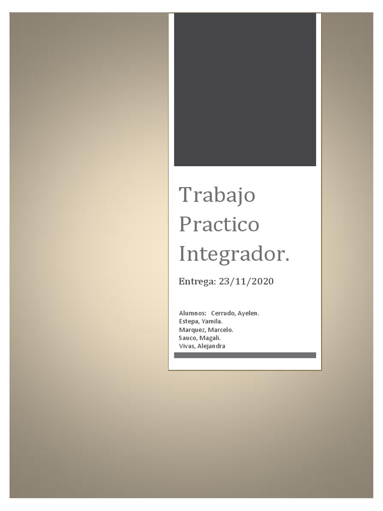 TP Integrador Final | PDF | Análisis de Riesgo y Puntos Críticos de Control | Marketing