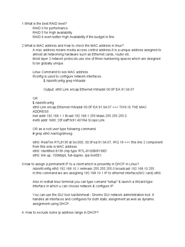 Linux Interview Questions | PDF | Computer File | Domain Name System