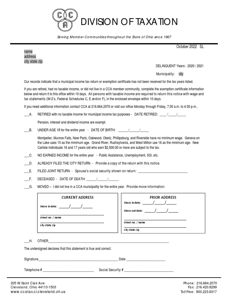 CCA Notice - December 2022 | PDF | Irs Tax Forms | Taxes