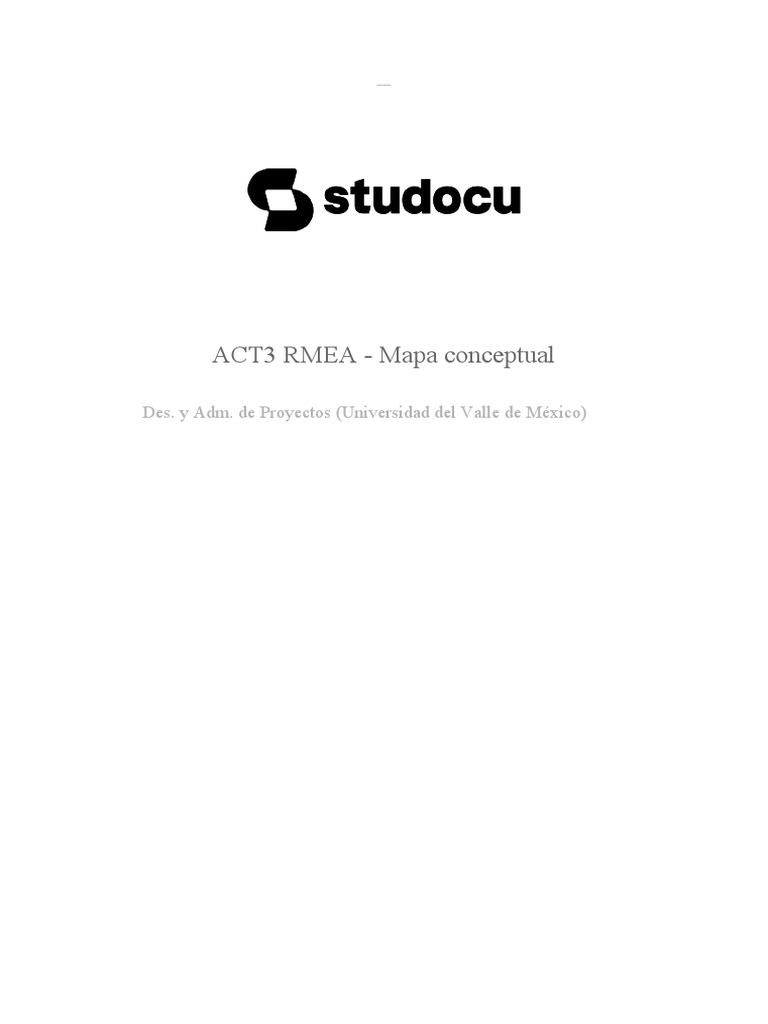 Act3 Rmea Mapa Conceptual | PDF